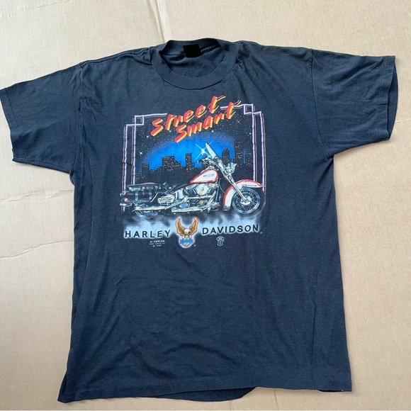 Harley-Davidson | Shirts | Vintage 989 3d Emblem Harley Davidson Street ...